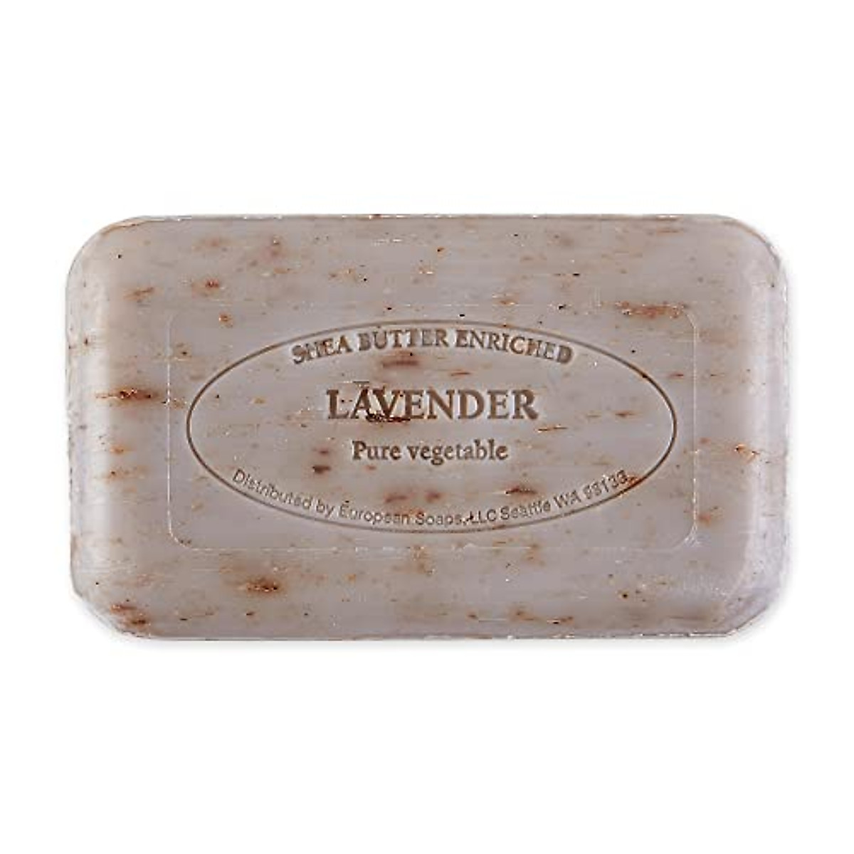 Pre de Provence Artisanal French Moisturizing Soap Bar, Shea Butter Enriched, Quad Milled for Long Lasting Rich Smooth Lather, 5.3 Ounce, Lavender