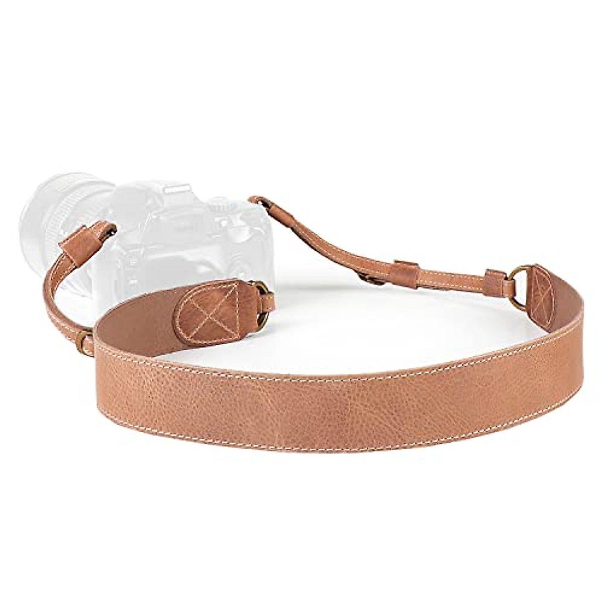 MegaGear SLR, DSLR Sierra Series Genuine Leather Camera Shoulder or Neck Strap