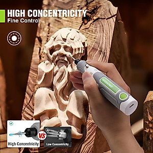 WORKPRO Cordless Rotary Tool Kit with 71pcs Accessories, 3 Variable Speeds, USB Rechargeable Mini Rotary Tool for Engraving, Sanding, Polishing, Carving, Cutting, DIY Crafts