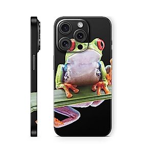MightySkins Skin Compatible with Apple iPhone 15 Pro Full Wrap - Hangin Tree Frog | Protective, Durable, and Unique Vinyl Decal wrap Cover | Easy to Apply & Change Styles | Made in The USA