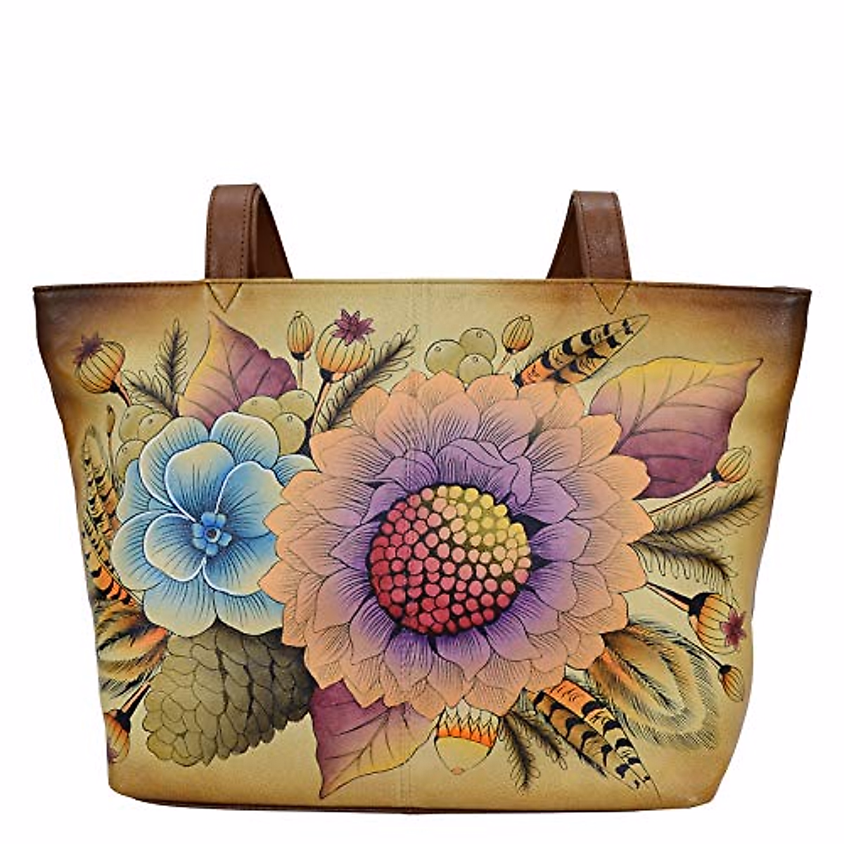 Anna by Anuschka womens Tote, Rustic Bouquet, Medium
