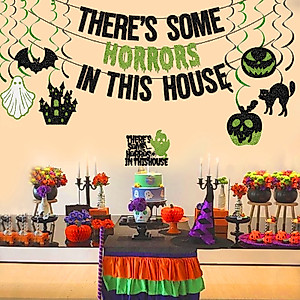 Halloween Party Decorations Halloween Banner Haunted House Decorations Horror Party Decorations In This House Horror Sign Horror Birthday Decorations