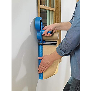 ScotchBlue Painter's Tape and Paper Dispenser, Applies Masking Paper with Painter’s Tape to Protect and Cover Surfaces, Tape Dispenser Includes Plastic Blade, Fits 12 Inch Masking Paper