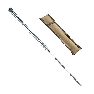 Campingmoon Pocket Bellows Fire Bellows Stainless Steel Camping Blow Fire Tube by Mouth Telescopic Campfire Tool