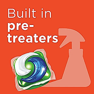 Tide PODS Liquid Laundry Detergent Soap Pacs 4-n-1 Ultra Oxi HE Compatible 57 Count Built in Pre-treater for Stains