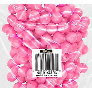Fairly Odd Novelties 3/4" Mini Ping Pong/Table Tennis/Beer Pong Round Balls (100 Pack), 19mm, Pink