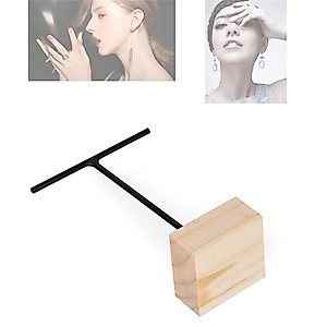 Jewelry Box 2Pcs T Bar Earring Display Stand Earring Holder Jewelry Tower Holder for Retail Show Tabletop for Women Travel Storage (Color : A Size : 2PCS)