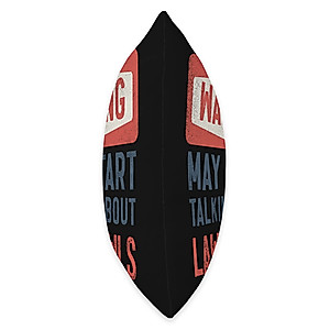 Warning May Start Talking About Lawn Bowls Throw Pillow