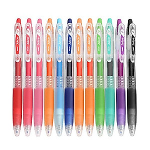 PILOT Juice Gel Ink Ballpoint Pen, 0.5mm, 12 Color Set (LJU120EF-12C)