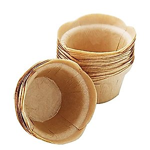 SK Cupcake Liners Baking Muffin Paper Baking Cups for Weddings, Birthdays, Baby Showers (Natural 50pcs)
