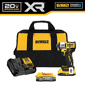 DEWALT 20V MAX Impact Driver, Cordless, 3-Speed, Battery and Charger Included (DCF845D1E1)