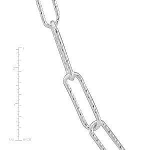 Silpada 'Graffetta' Chain Necklace, Textured in Sterling Silver, 16" + 2"