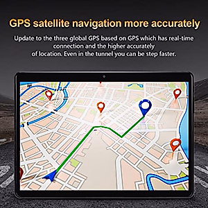 HD 10.1 Inch Android Tablet - 8-core IPS - High Definition Screen - WiFi Bluetooth Voice Call - Game Video Learning Tablet - SIM Card Communication Function 256GB (Black)