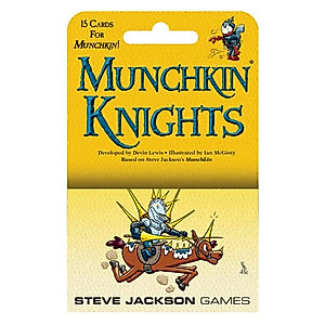 Steve Jackson Games Munchkin Knights Card Game (Mini-Expansion) | 15 Cards | Adult, Kids, & Family Game | Fantasy Adventure Roleplaying Game | Ages 10+ | 3-6 Players | Avg Play Time 120 Min | from