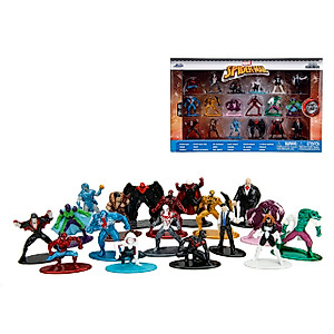 Jada Toys Marvel Spider-Man 18-Pack Series 9 Die-cast Figures, Toys for Kids and Adults