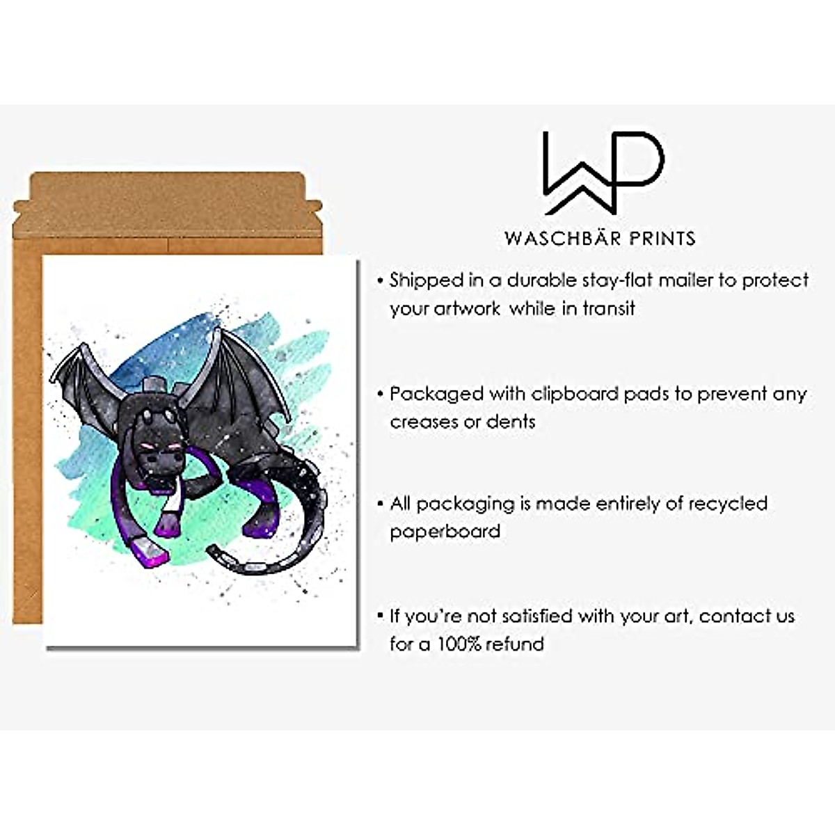 Waschbar Neon Gaming Posters for Boys Room Decor, Gaming Room Decor, Boys Room Decorations for Bedroom, Gamer Wall Art, Inspirational Posters for Video Game Room (Mining)