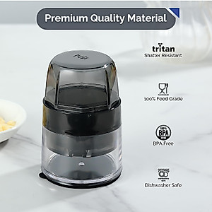 Garlic Press Grinder, UHIYEE BPA-Free Garlic Crusher Mincer, Garlic Press Tool Dishwasher Safe, Easy-Clean, Ideal Kitchen Gifts