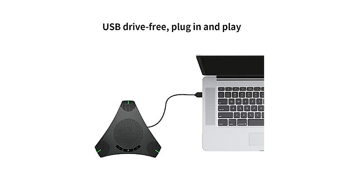 360° USB Conference Microphone for Business Meetings