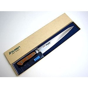 Houcho.com Suisin Inox Western-Style Knife Series, Genuine Sakai-Manufactured, Inox Steel 9.4" (240mm) Sujihiki Knife