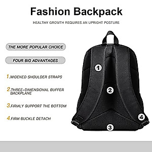 Fashion Cartoon Backpack 17IN 3D Printed Anime Causal Daypack Lightweight Travel Bookbag Birthday Gifts Bag S5