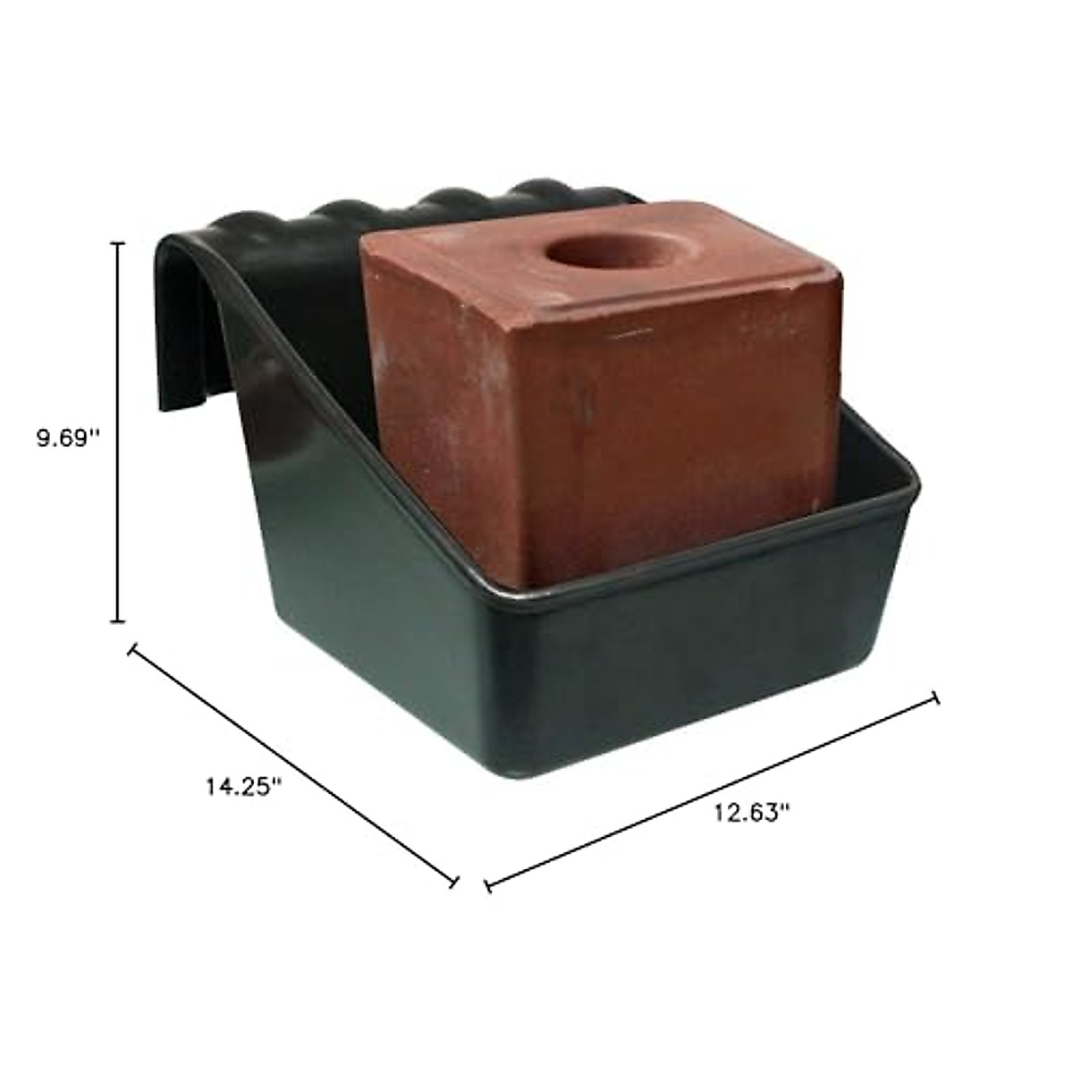 Little Giant 50 Pound Plastic Universal Livestock Block Holder and Feeder (2 Pack)