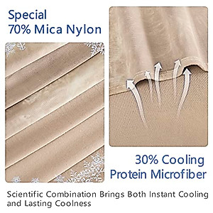 Topcee Cooling Throw Blanket for Hot Sleepers,Arc-Chill Q-Max >0.5 Cool Fiber,100% Oeko-Tex Certified Lightweight Summer Cool Blanket for Travel/Outdoor Ultra Cold Breathable,50''x70''