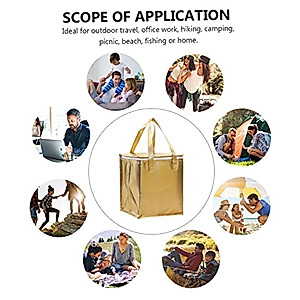 ULTECHNOVO Baking Tote Organizer Tote Bag Car Tote Cooler Ice Packs Insulated Lunch Bags Catering Bag Thermal Bag for Food Delivery Convenient Cake Bag Lunch Storage Pouch Cake Carrying Bag