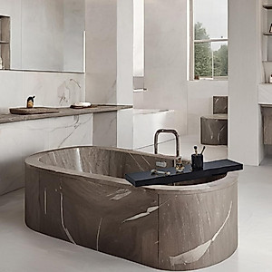 Generic Teak Wood Bath Caddy (Black)