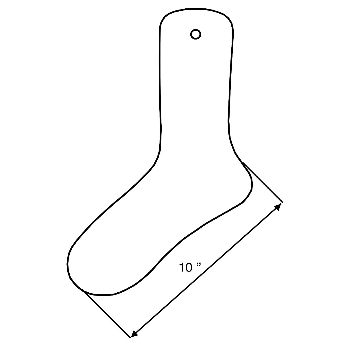 TATYZ Cardboard Sock Inserts Form Blockers, Sock Shaper and Organiser for Storage or Display - 10 PCS (Large)