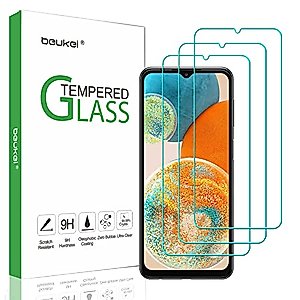 beukei (3 Pack) Compatible for Samsung Galaxy A23 5G / Galaxy A23 Screen Protector Tempered Glass,Touch Sensitive,Case Friendly, 9H Hardness