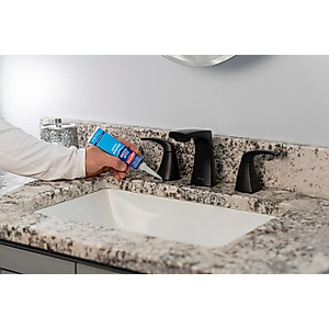 Henkel 908570 2.7 oz Tub Clear Silicone Waterproof Sealant, Single Tube