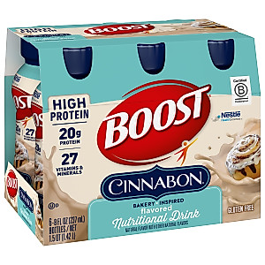 BOOST High Protein Nutritional Drink (Cinnabon, 6 Count (Pack of 1))
