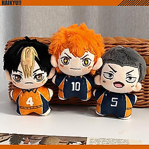 Shoyo/Tobio Kageyama Plush Anime Stuffed Figure Cute Cartoon Character Throw Pillow Bag Pendant Home Sofa Decoration 12cm/4.72"