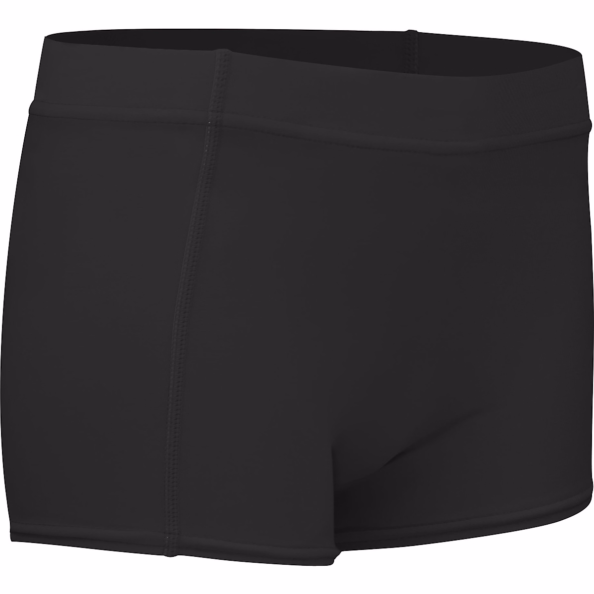 HT117 Women's 4" Athletic Volleyball Compression Form Fit Sport Short (Small, Black)