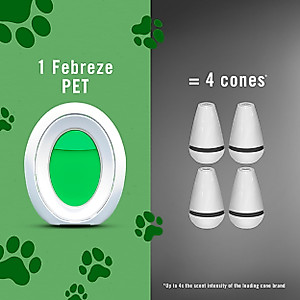 Febreze Small Spaces Air Freshener, Pet Friendly Air Fresheners Alternative for Home, Room Air Freshener, Fresh Scent, Room Deodorizer & Odor Fighter for Strong Odor (4 Count)