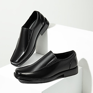 Bruno Marc Mens Leather Lined Dress Loafers Shoes, 1-black - 12 (State-01)