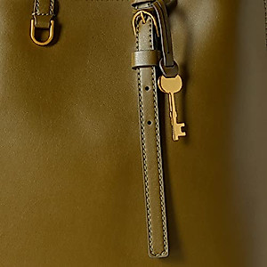 Fossil Women's Kier Vegan Cactus Leather Tote Bag Purse Handbag, Green Moss (Model: ZB1615376)