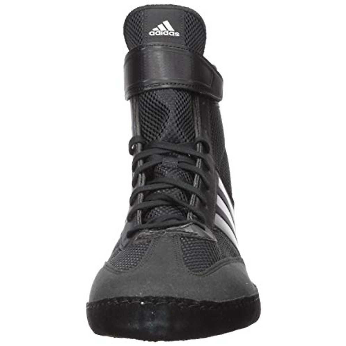 adidas Performance Men's Combat Speed.5 Wrestling Shoe, Black/Silver Metallic/Black, 10