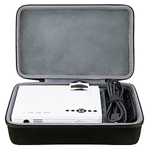 co2CREA Hard Case Replacement for AuKing Projector 2023 Upgraded Mini Projector 7500 lumens Multimedia Home Theater Video Projector