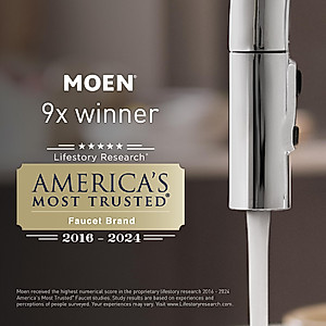 Moen Velocity Eco-Performance Brushed Nickel Two-Function Rainshower 8-Inch Shower Head with Immersion Technology, S6320EPBN