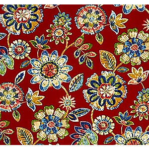 RSH DECOR: Tufted U-Shape Wicker Seat Cushions Set of 2 | 19” x 19” | All-Weather Spun Fabric | Water-Resistant | Outdoor Chair Cushions for Patio Furniture | Daelyn Cherry