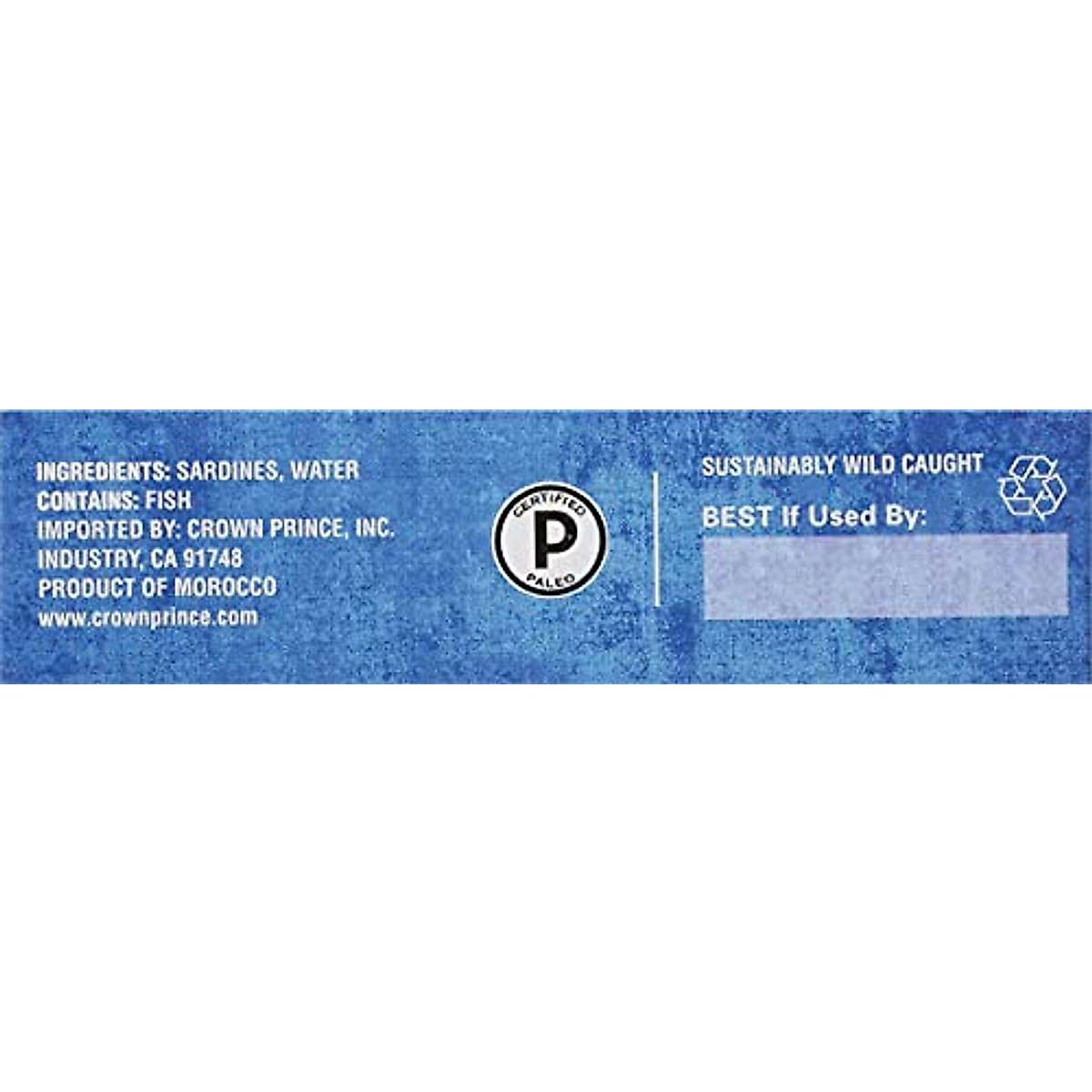 Crown Prince Sardines in Water, 4.25-Ounce Cans (Pack of 12)