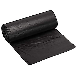 AmazonCommercial 33 Gallon Trash Bags 33" x 40" - 16 Micron Black High Density Commercial Garbage Bags - 250 Count
