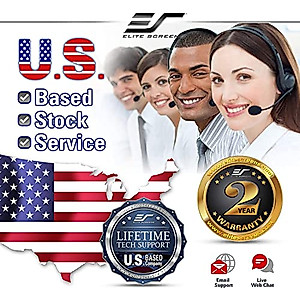 Elite Screens CineTension 2 Projector Screen, 135-inch 16:9, Indoor Electric Motorized Home Theater Automatic Front Projection Movie Office Presentations, TE135HW2| US Based Company 2-Year Warranty