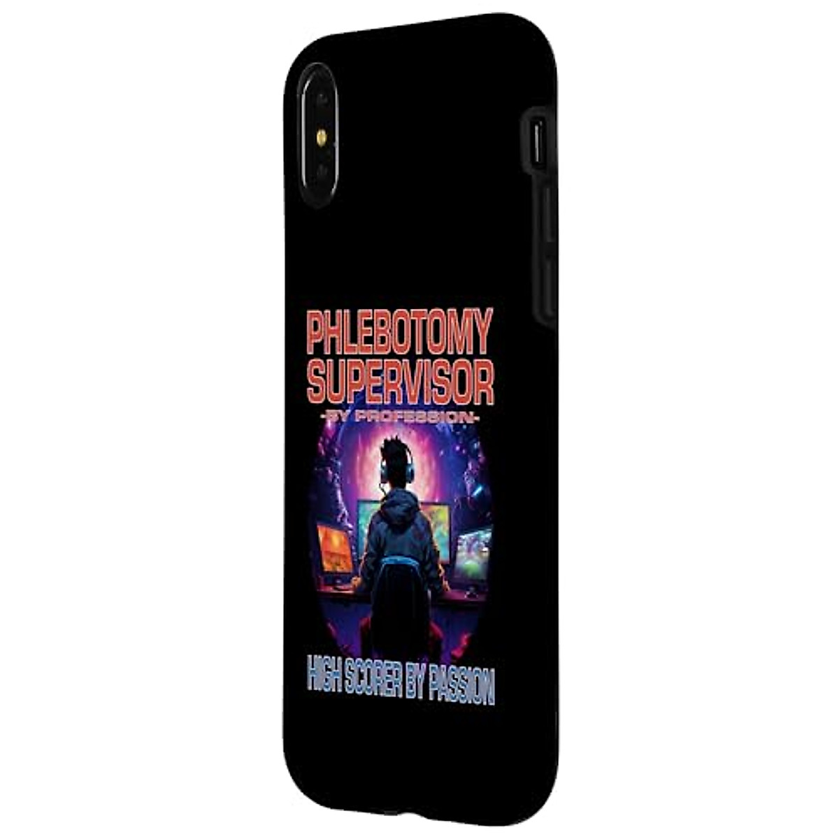 iPhone X/XS Phlebotomy Supervisor Funny Gamer - Fun Pun Gaming Case