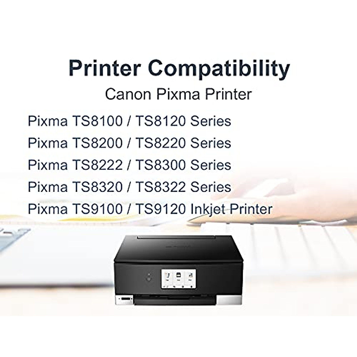 Miss Deer Compatible 280 281 Ink Cartridges, Replacement for Canon PGI-280XXL CLI-281XXL PGI280 CLI281 for Canon PIXMA TS9120 TS8120 TS8220 TS8320 TS8100 TS8200 TS9100 (6 Pack with Photo Blue)