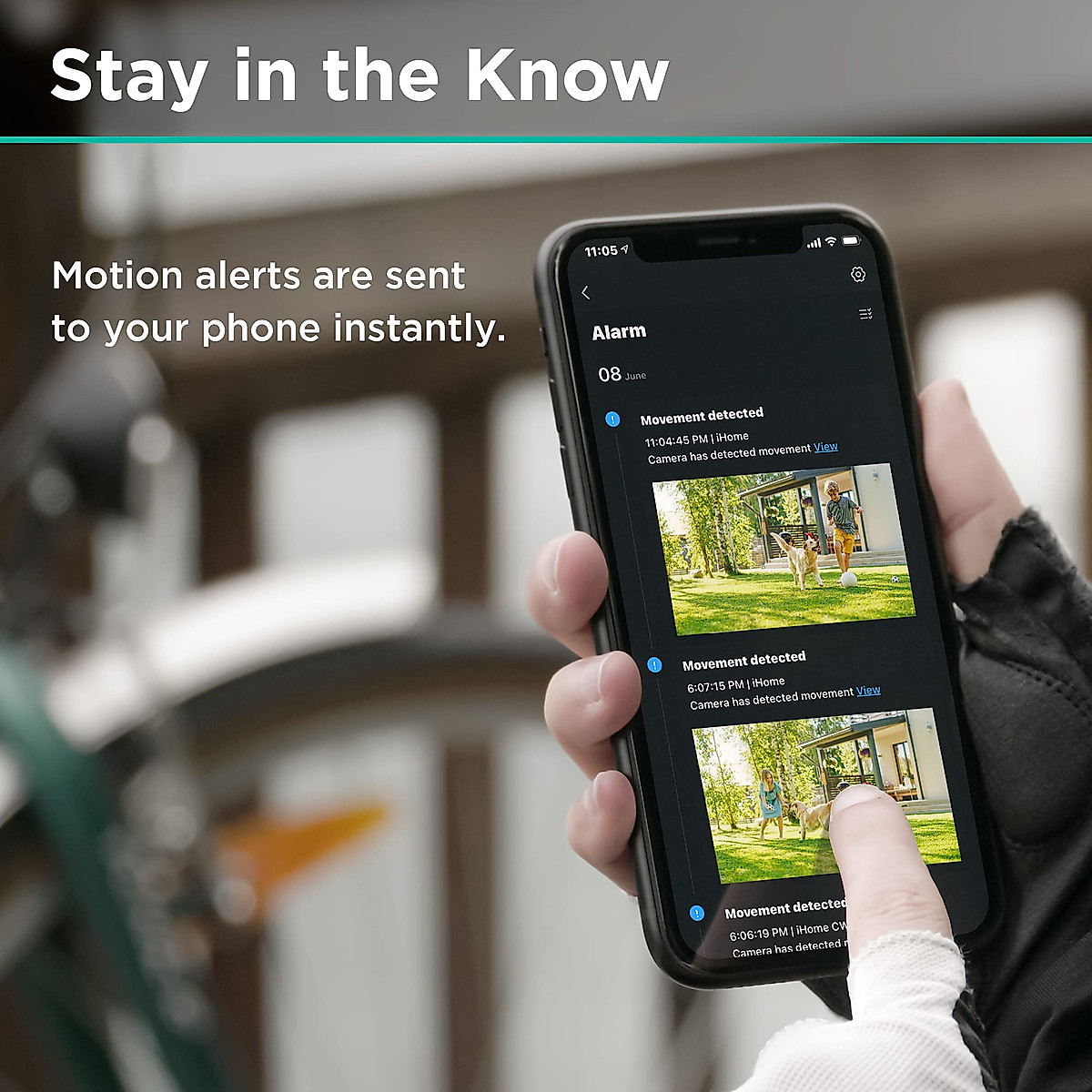 iHome Insight Smart Outdoor WiFi Security Camera, 1080p HD IP65 Weatherproof Camera with 2-Way Audio, Night Vision, and Motion Alerts, Compatible with Alexa and Google Home, 2 Pack