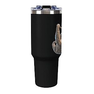 Sloth 40 Oz Car Cup Stainless Steel Travel Mug Leak-Proof Insulated Tumbler with Handle Violet-style