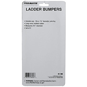 Poolmaster 36626 Swimming Pool Ladder Bumper Cap Set, Outside Plug Fit, 2-3/4-Inch Diameter, Medium, White