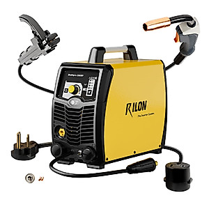 Troozy × Rilon 200A MIG Welder, TIG/Mig/Flux Core/Stick/Aluminum 5 in 1 Welder Machine, Multiprocess Welder with Pulse, 110/220V Dual Voltage DC, Yellow